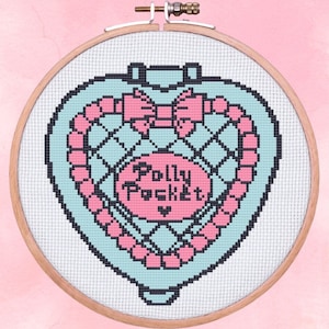 Polly Pocket Cross Stitch Pattern | Modern Cross Stitch | PDF Pattern ...