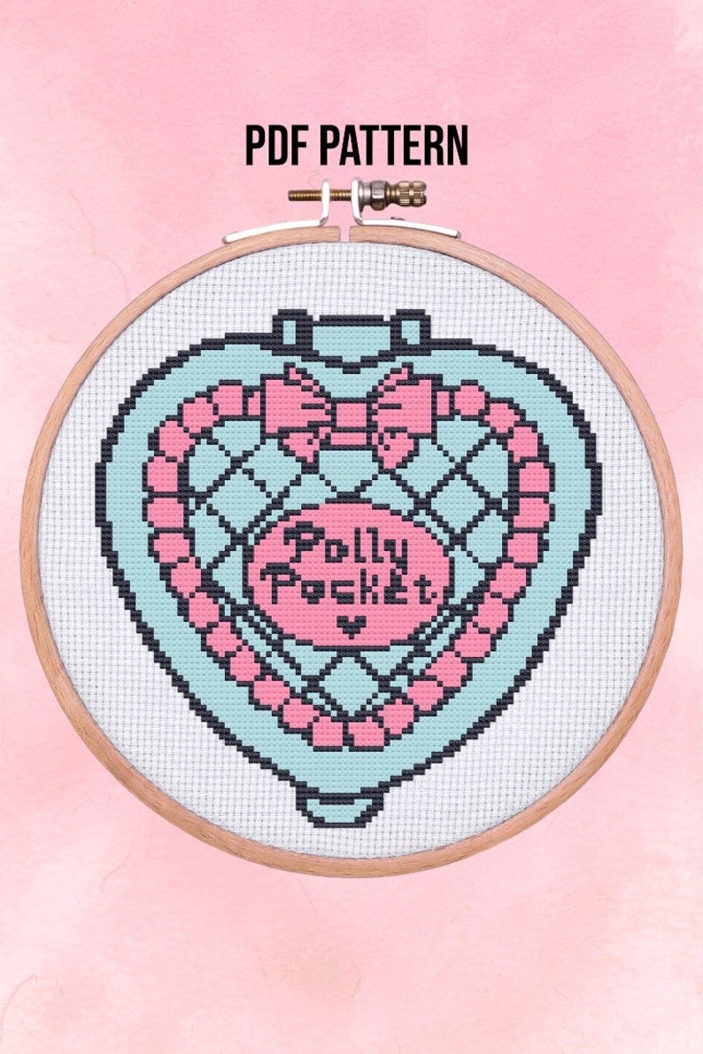 Polly Pocket Cross Stitch Pattern | Modern Cross Stitch | PDF Pattern ...