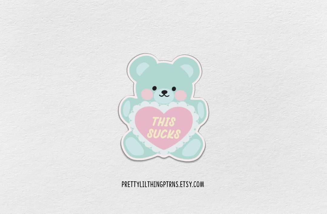 Cute Meme Sticker Vinyl Sticker Glossy Sticker Waterproof Embroidery ...