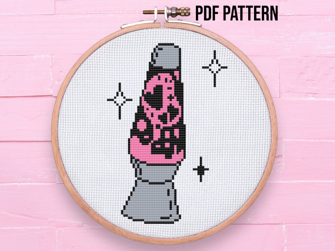 Lava Lamp Hearts - Retro Cross Stitch | Small Cross Stitch | PDF ...