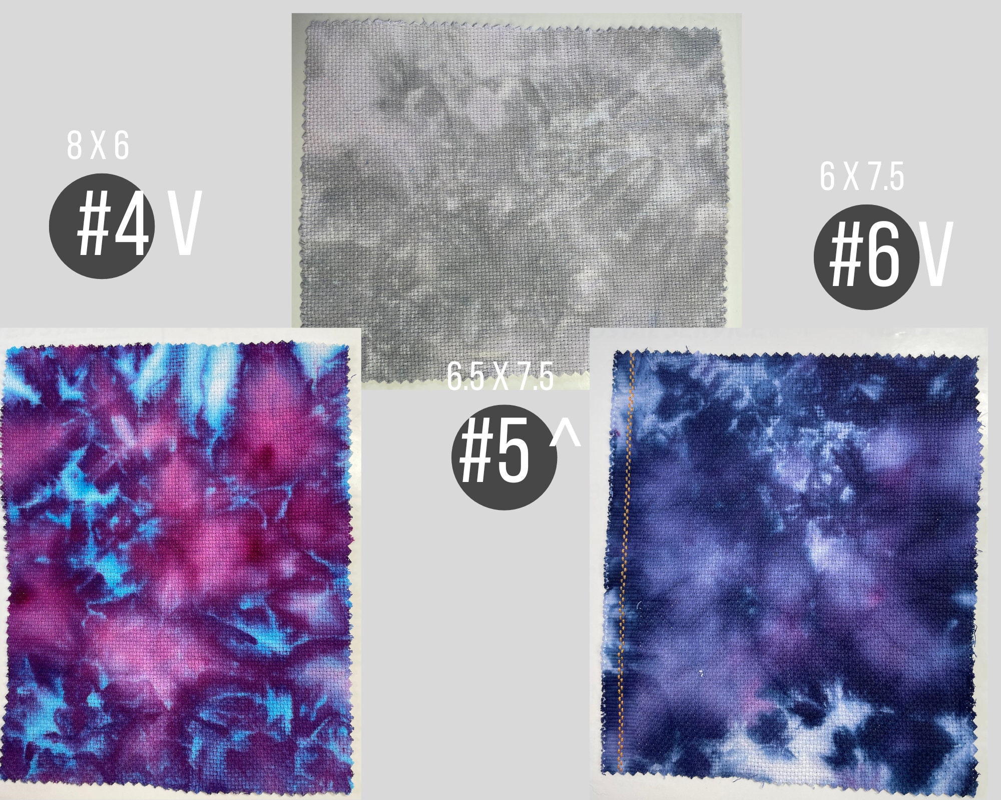 14 Count Hand Tie Dyed Aida Cloth - Colored Cross Stitch Fabric - Etsy