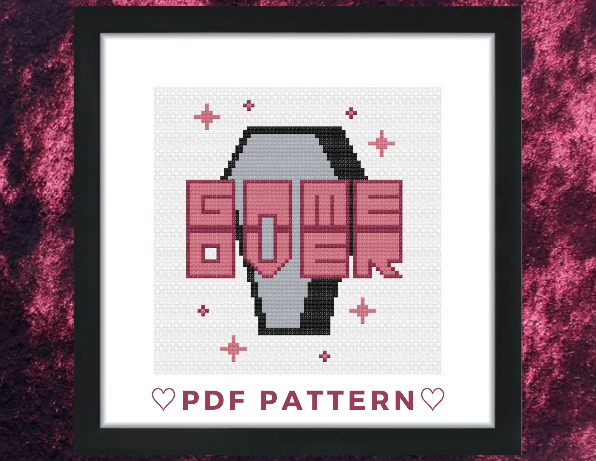 Game Over Coffin Gothic Cross Stitch Pattern Gothic Coffin Pattern ...