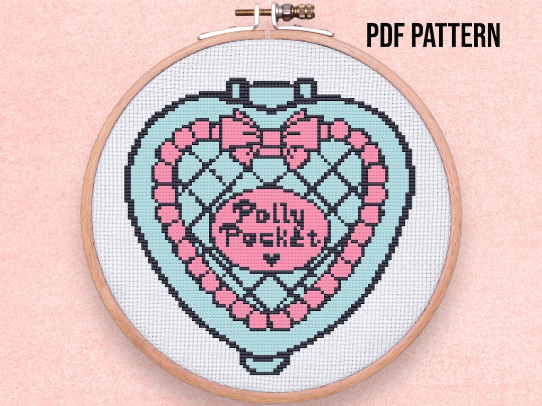 Polly Pocket Cross Stitch Pattern | Modern Cross Stitch | PDF Pattern ...