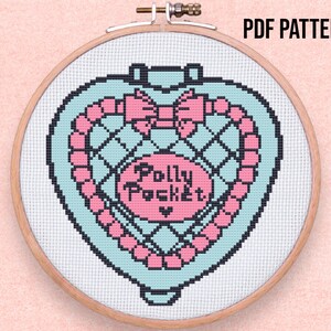 Polly Pocket Cross Stitch Pattern | Modern Cross Stitch | PDF Pattern ...