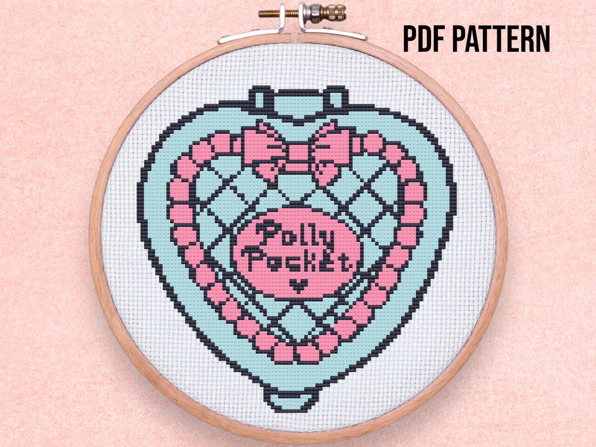Polly Pocket Cross Stitch Pattern | Modern Cross Stitch | PDF Pattern ...