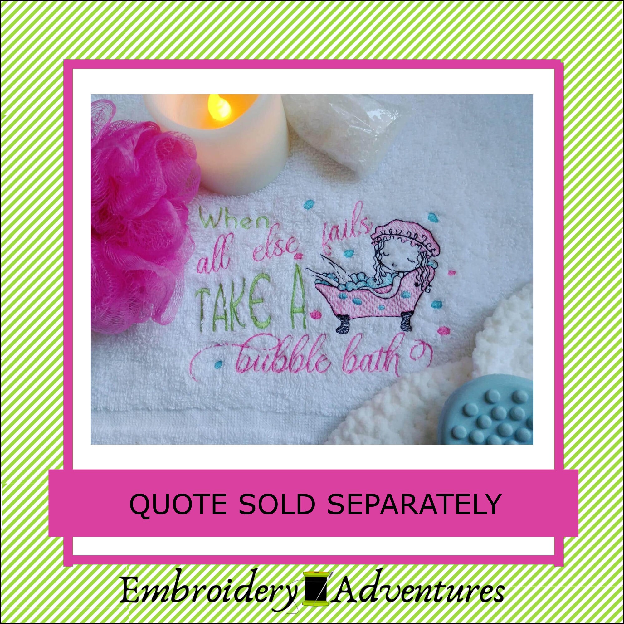 Bathing Cutie Machine Embroidery Design. Multiple Sizes - Etsy