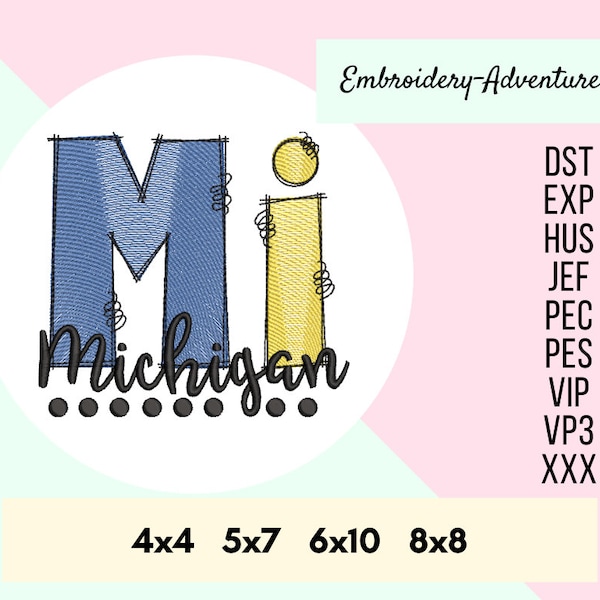 Michigan Embroidery - Etsy