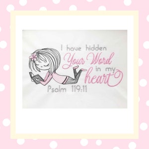 I Have Hidden Your Word in My Heart Machine Embroidery Design, Psalm ...