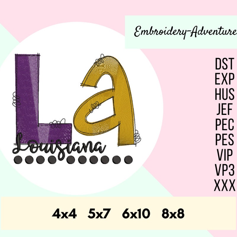 Louisiana Embroidery - Etsy