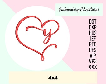 Letter Y Embroidery - Etsy