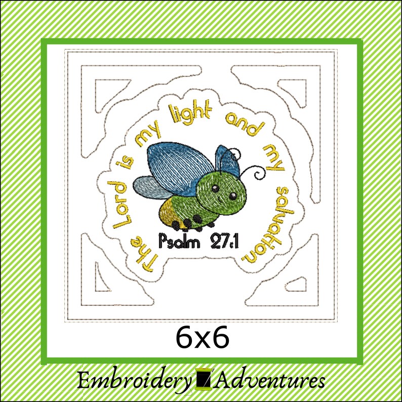 In the Hoop Quilt Block Scripture Machine Embroidery Design - Etsy