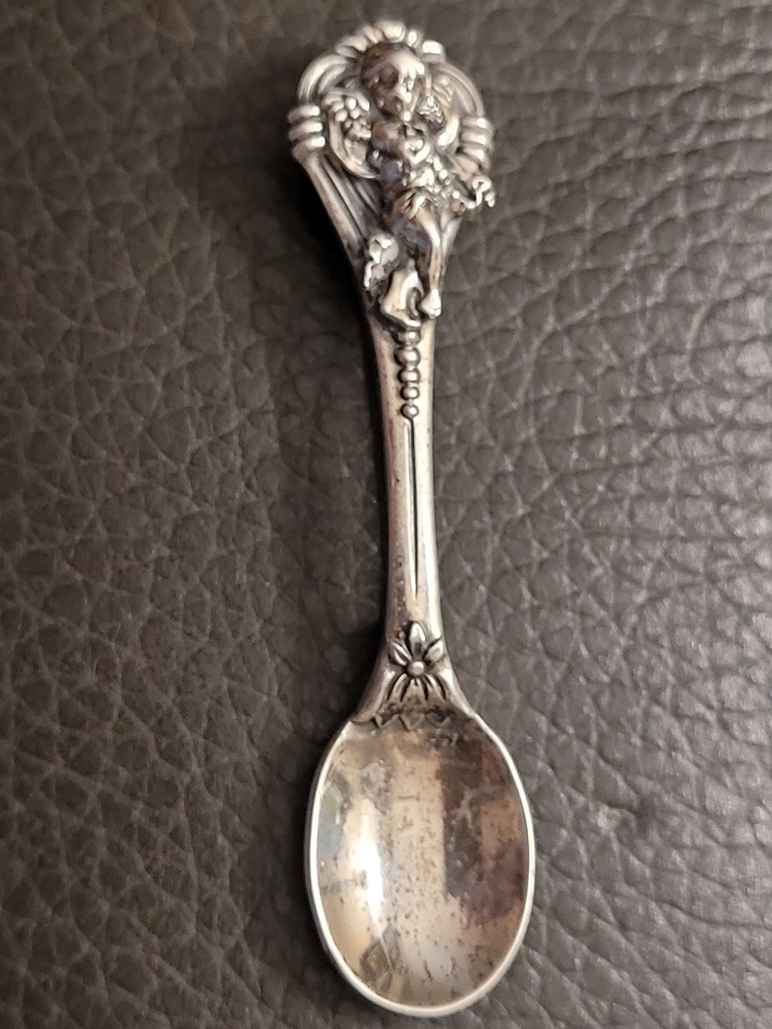 Antique, Sterling Silver, Angel Spoon Pin/ Brooch - Etsy