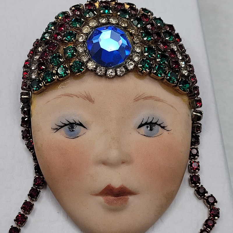 Face Brooch - Etsy