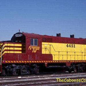 Wichita Tillman & Jackson Railroad Engine 4451 Vintage Photo Slide R171 - Etsy