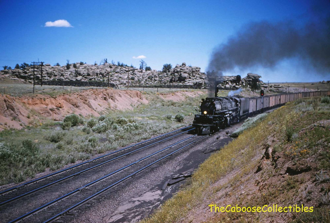 Union Pacific Railroad Big Boy Engine 4010 on Hermosa Tunnel 1956 ...