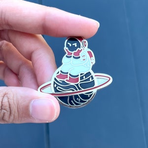 Astronaut Space Funny Cute Hard Enamel Pin for Introverts - Etsy