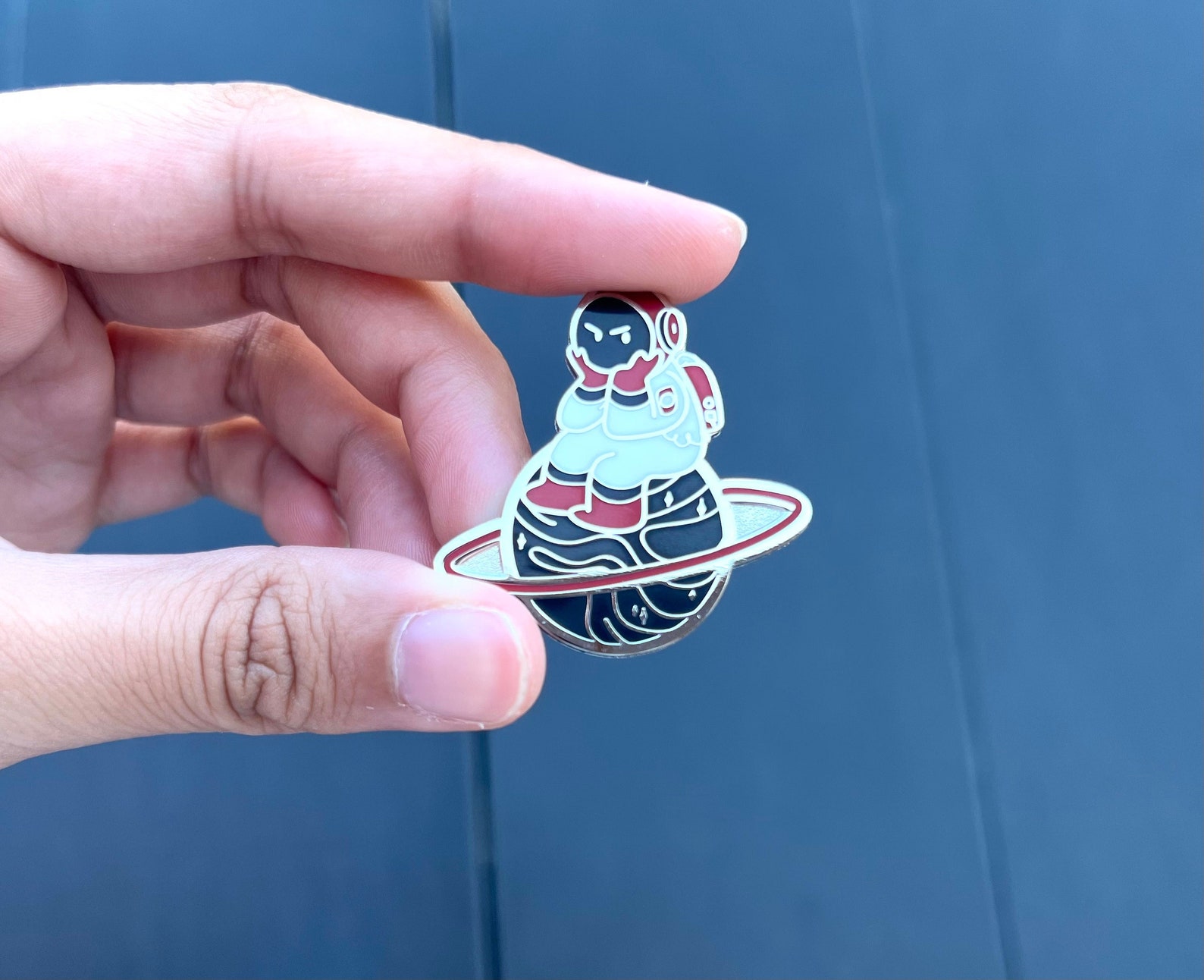 Astronaut Space Funny Cute Hard Enamel Pin for Introverts - Etsy