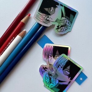 My Hero Holographic Todoroki Shoto Eating Soba Sticker - Etsy