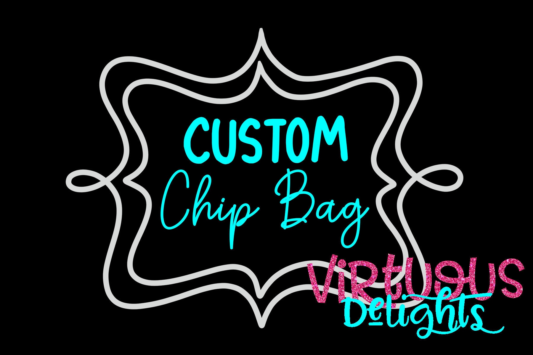Custom Chip Bag Digital Download, Chip Bag Digital Download, Custom ...