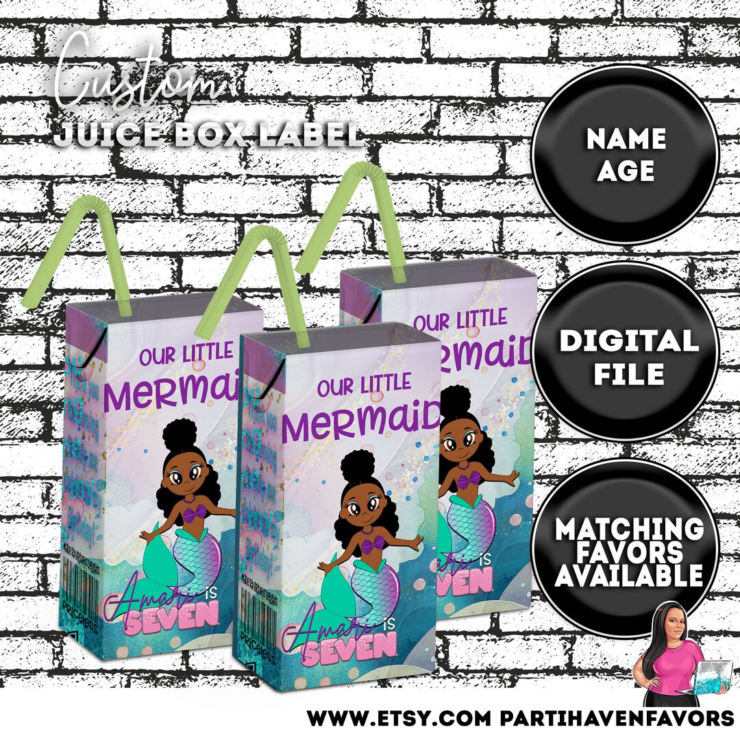 Chocolate Mermaid Party Favors for Kid Birthday, Party Favors for Kid ...