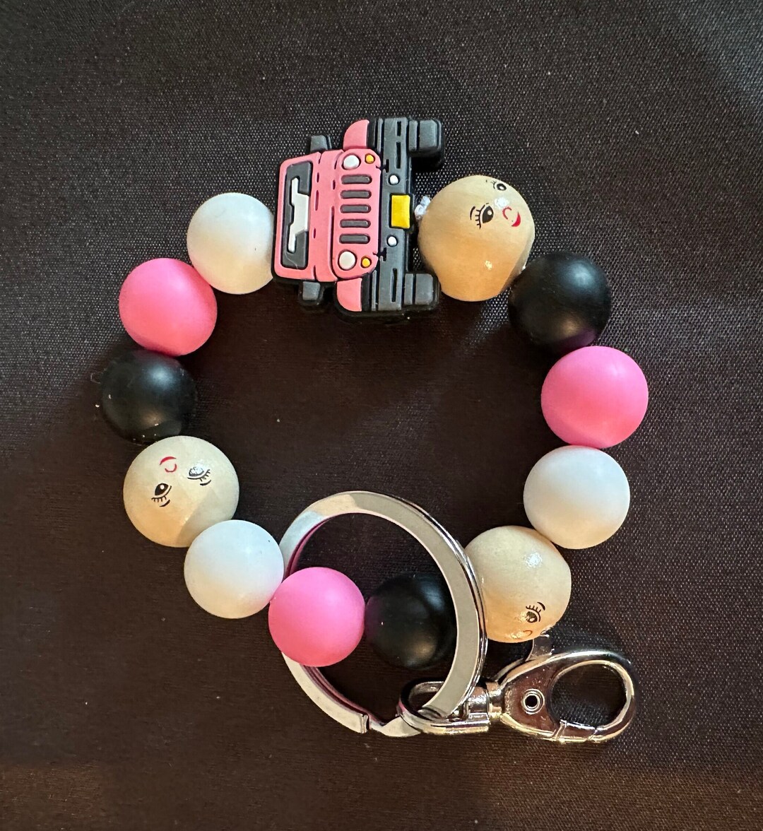 Jeep Silicone Bead Wristlet/keychain - Etsy