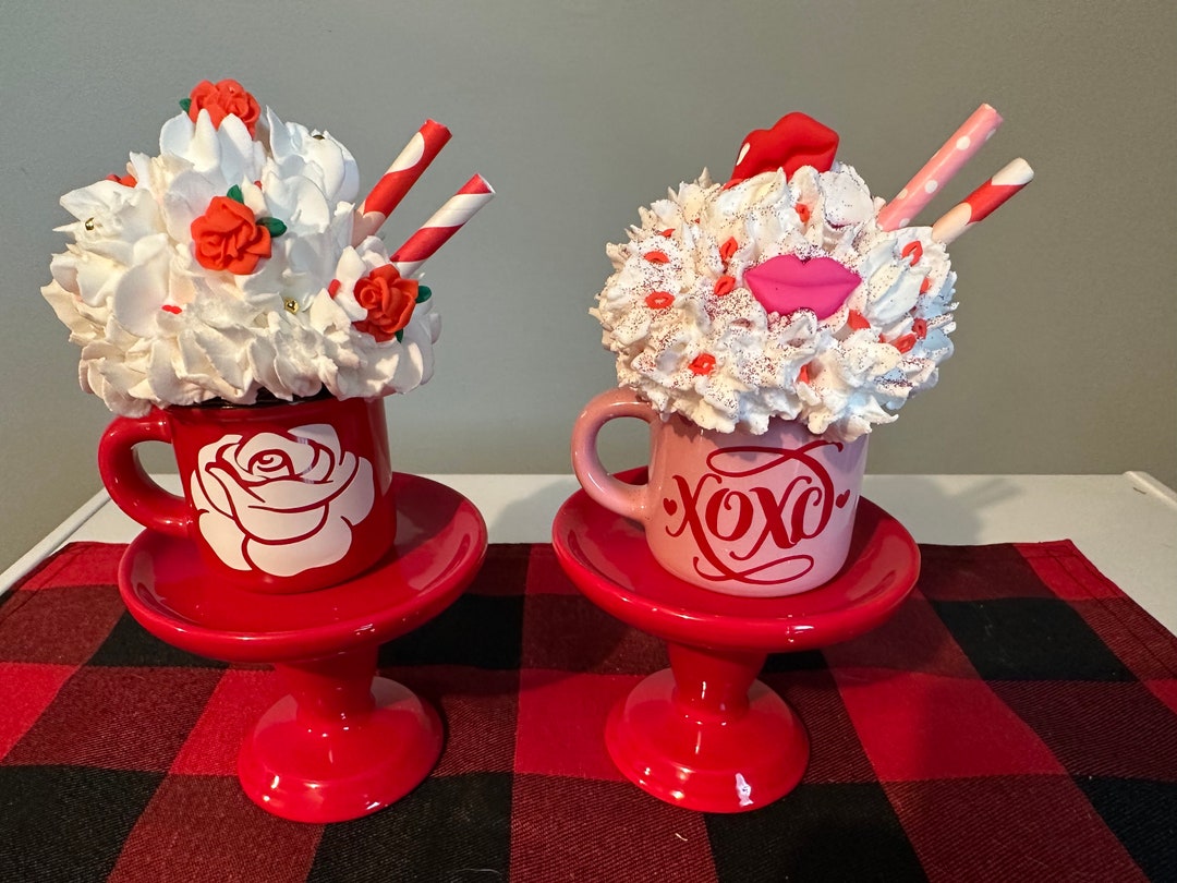 Valentines Mini Mug/mini Mug/faux Drink/mini Coffee Mug/valentines ...