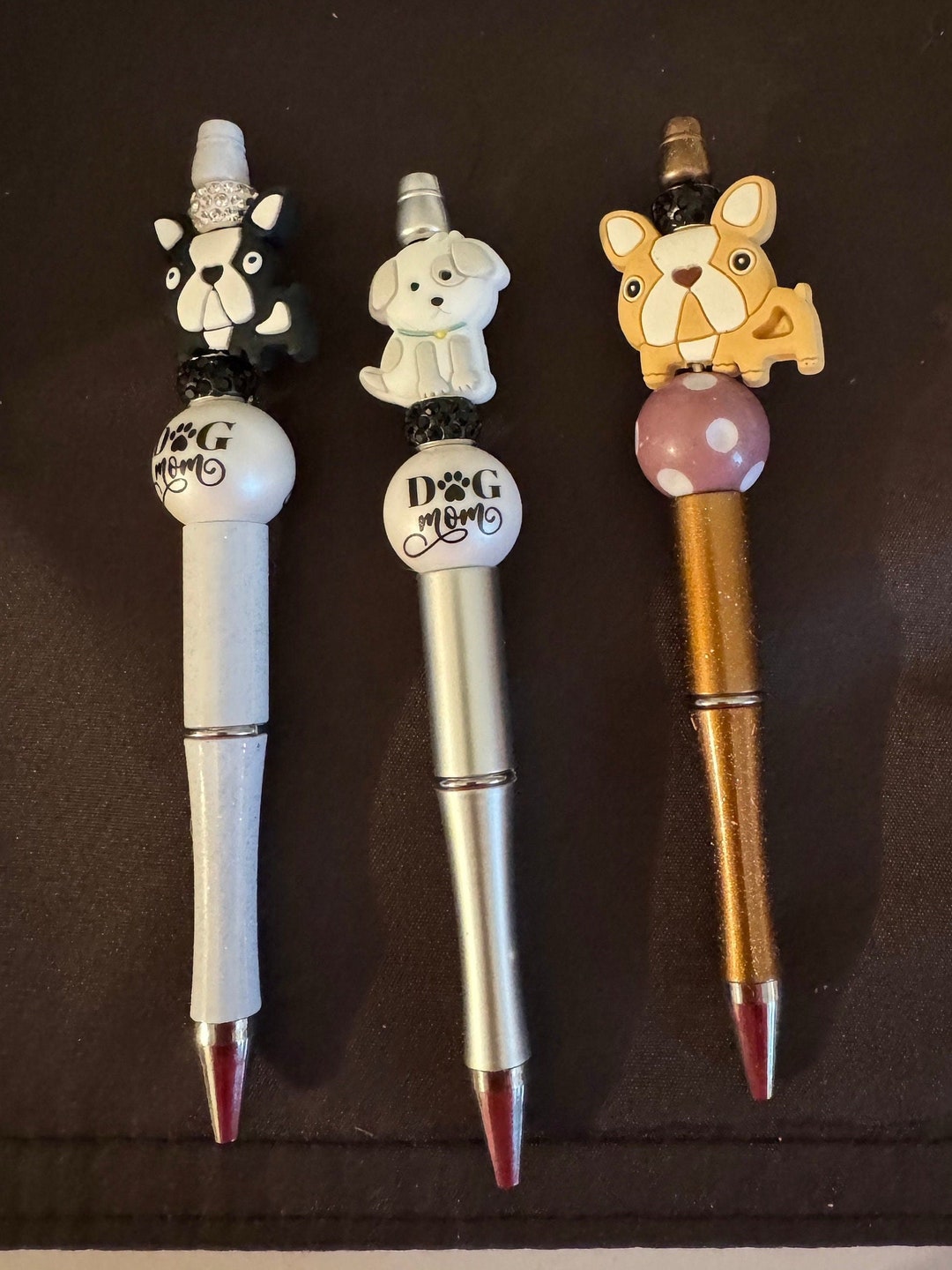Beaded Pens/character Beaded Pens/silicone Beaded Pens/dog Themed Pen ...