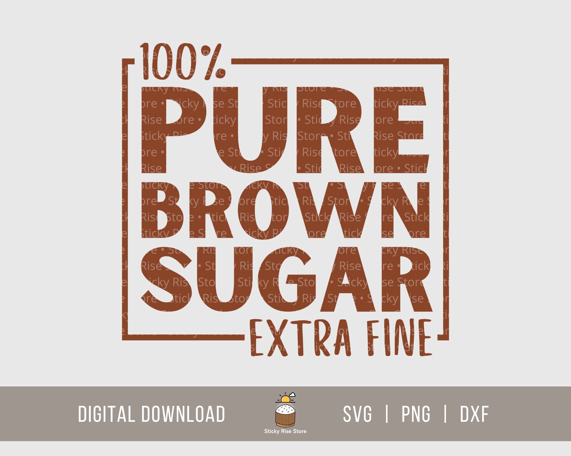 Pure Brown Sugar Extra Fine Svg, Brown Sugar Svg, Melanin Svg, African ...