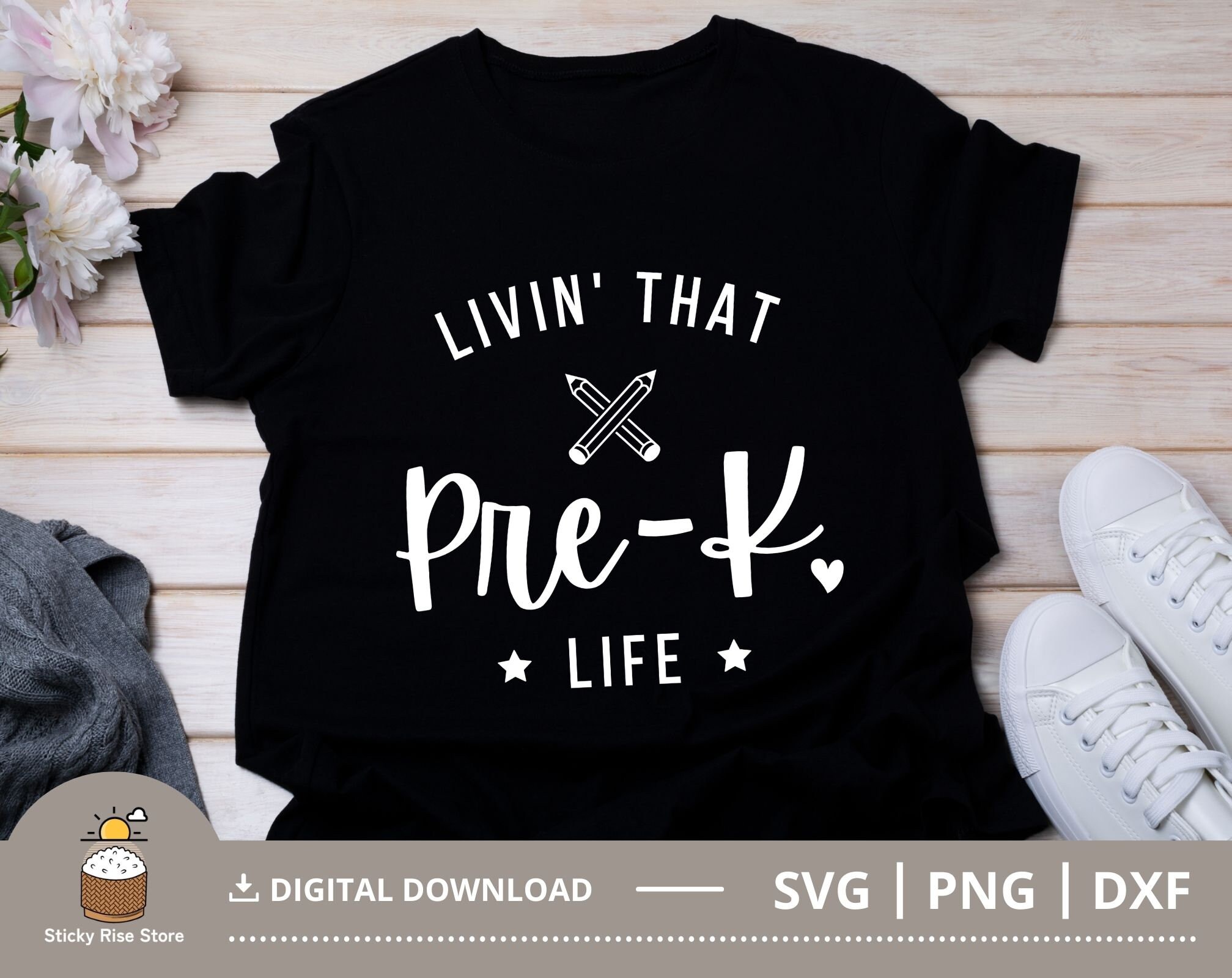Livin That Pre-k Life SVG Pre K SVG PNG Preschool Svg Prek - Etsy UK