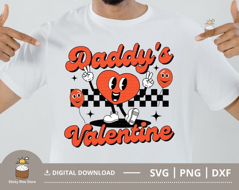 Daddy’s Valentine Svg Png, Dad Valentines Sublimation, Kids Valentine ...