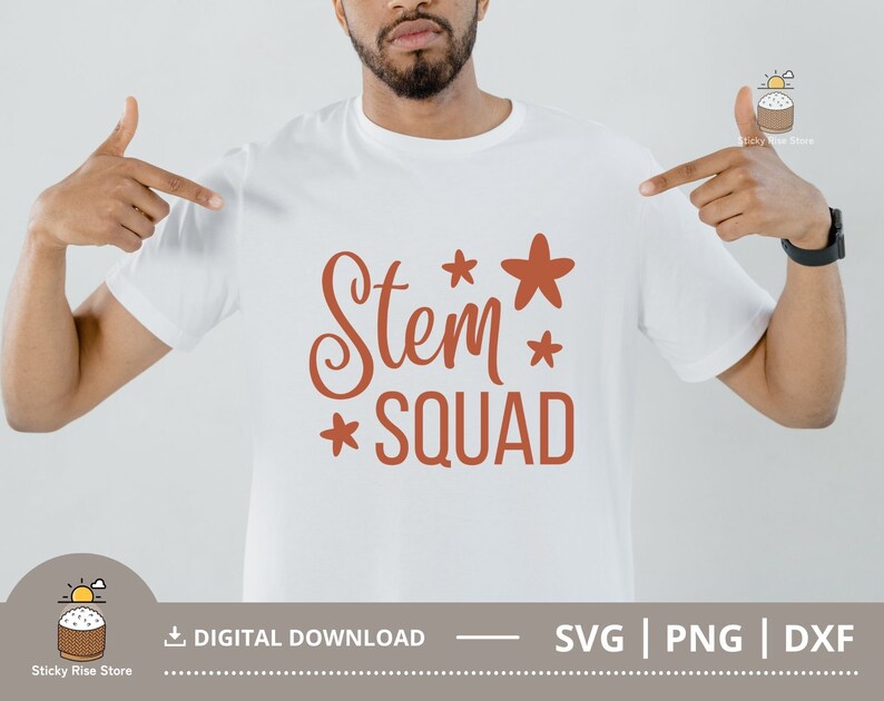 Stem Squad Svg Png Stem Teacher Svg Science Technology - Etsy