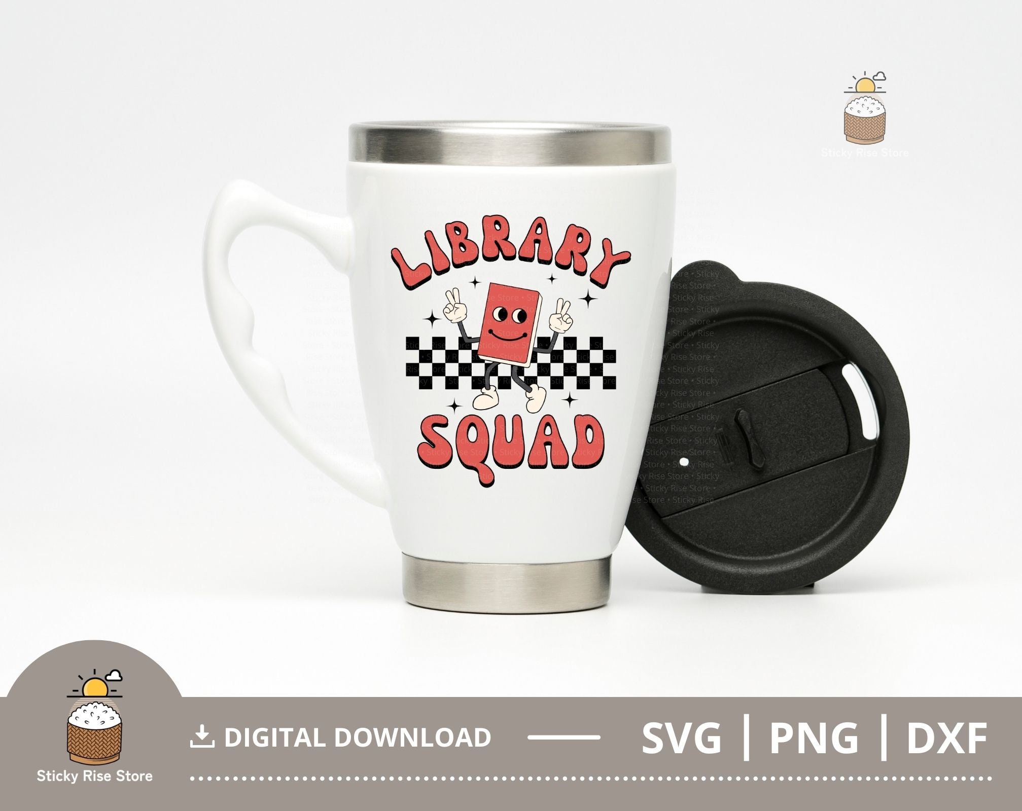 Library Squad Svg Png, Librarian Svg, Retro Library Shirt, Book Lover ...