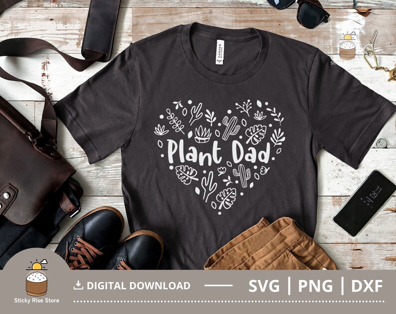 Plant Dad Svg Png, Plants Heart Svg, Plant Daddy Svg, Gardening Svg ...