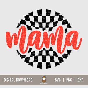 Mama Svg, Checkered Flag Svg, Mother's Day Gifts, Retro Mom Svg, Mom ...