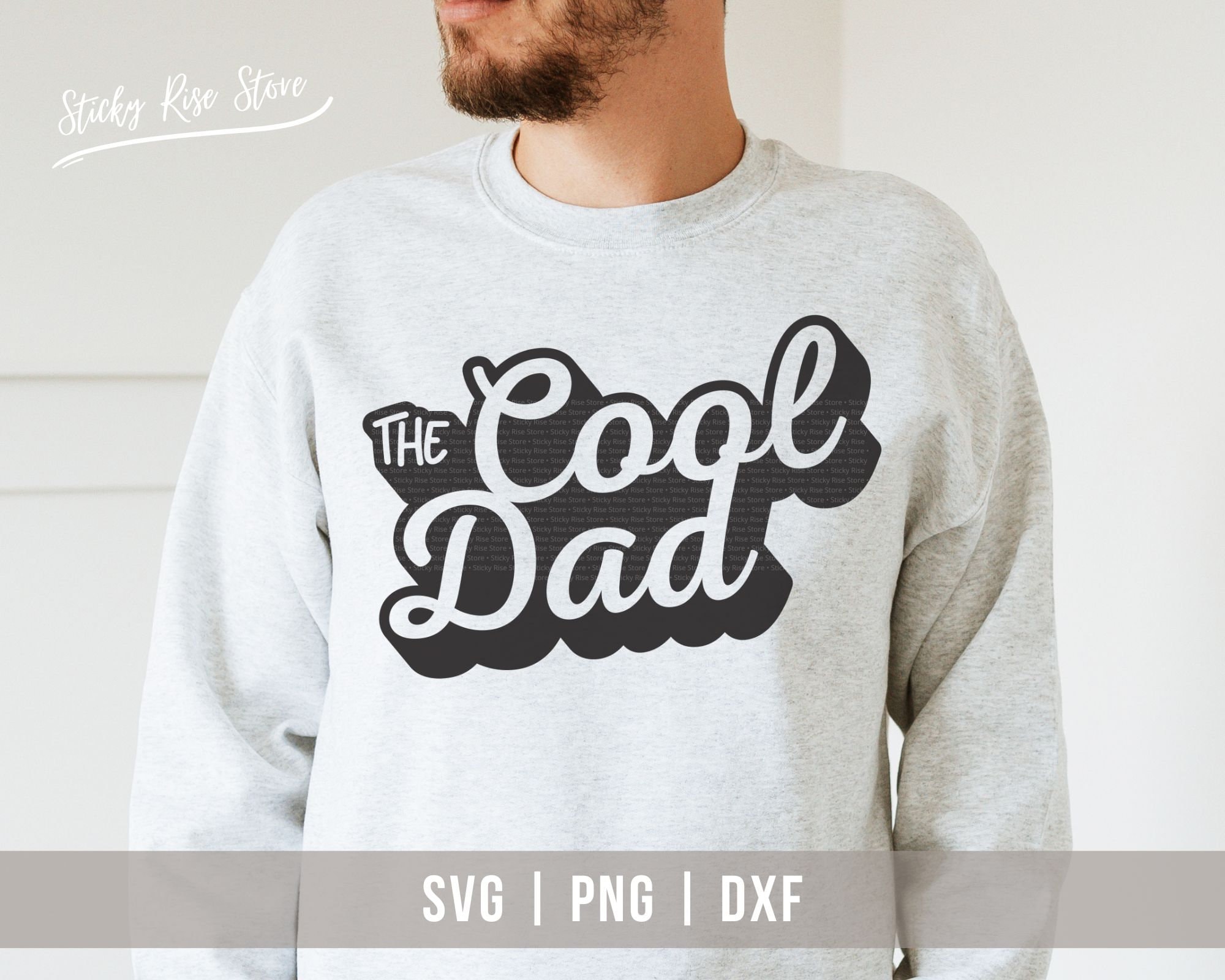 The Cool Dad SVG PNG, Fathers Day SVG, Funny Dad Shirt Svg, Father's ...