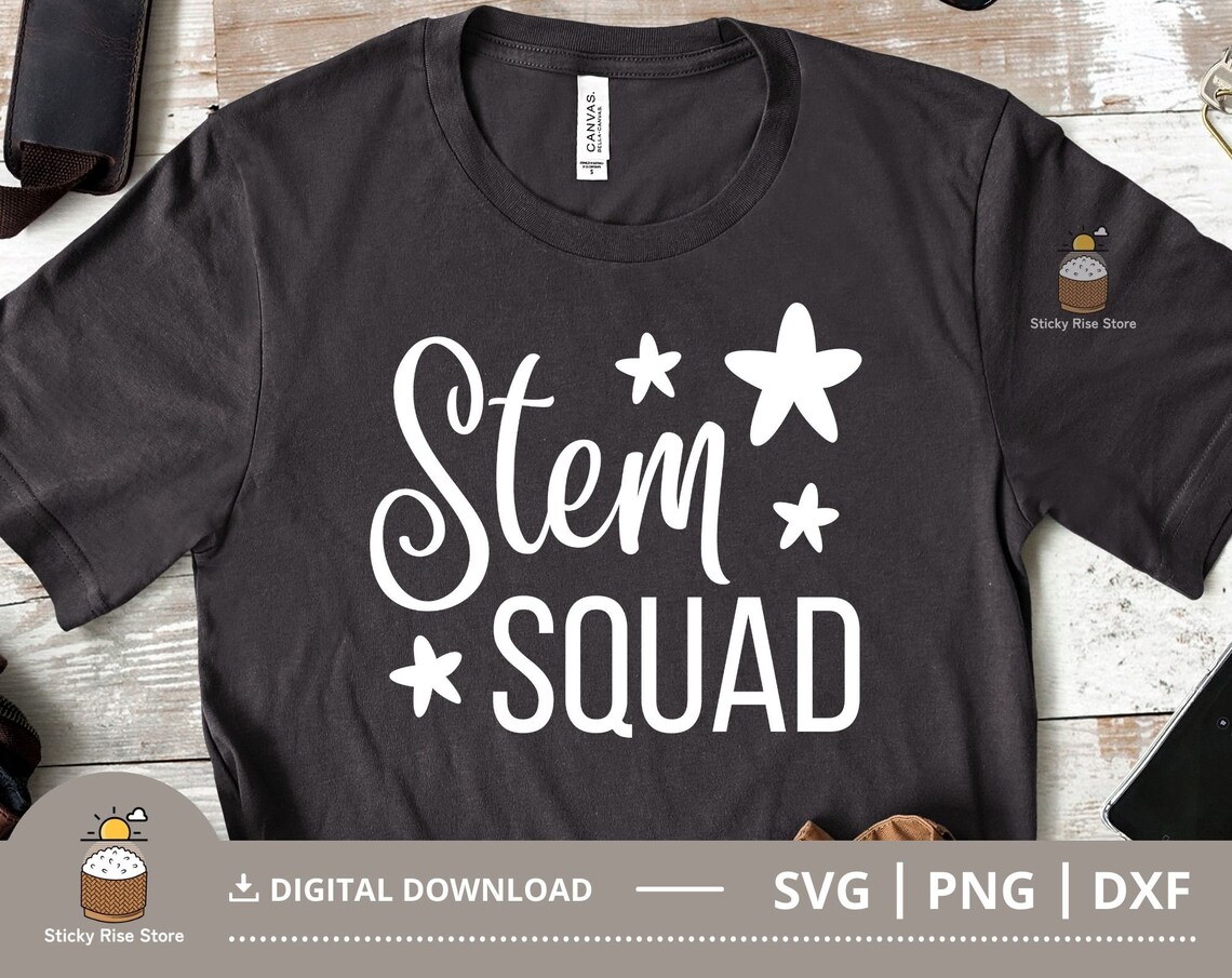 Stem Squad Svg Png Stem Teacher Svg Science Technology - Etsy