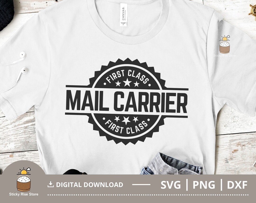 First Class Mail Carrier Svg Png Dxf, Funny Women Mail Carrier Svg ...