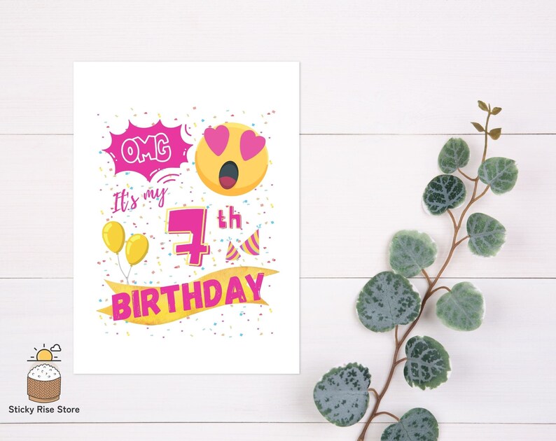 OMG Its My Birthday PNG 1st 2nd 3rd 4th 5th 6th 7th 8th 9th | Etsy