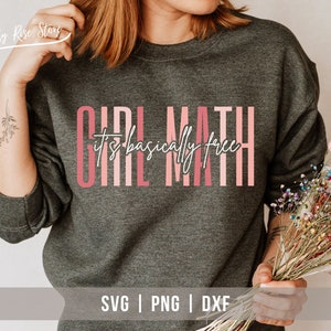 Girl Math Svg Png, Cute Girl Math Shirt, Funny Quote Trend Png, Girl ...