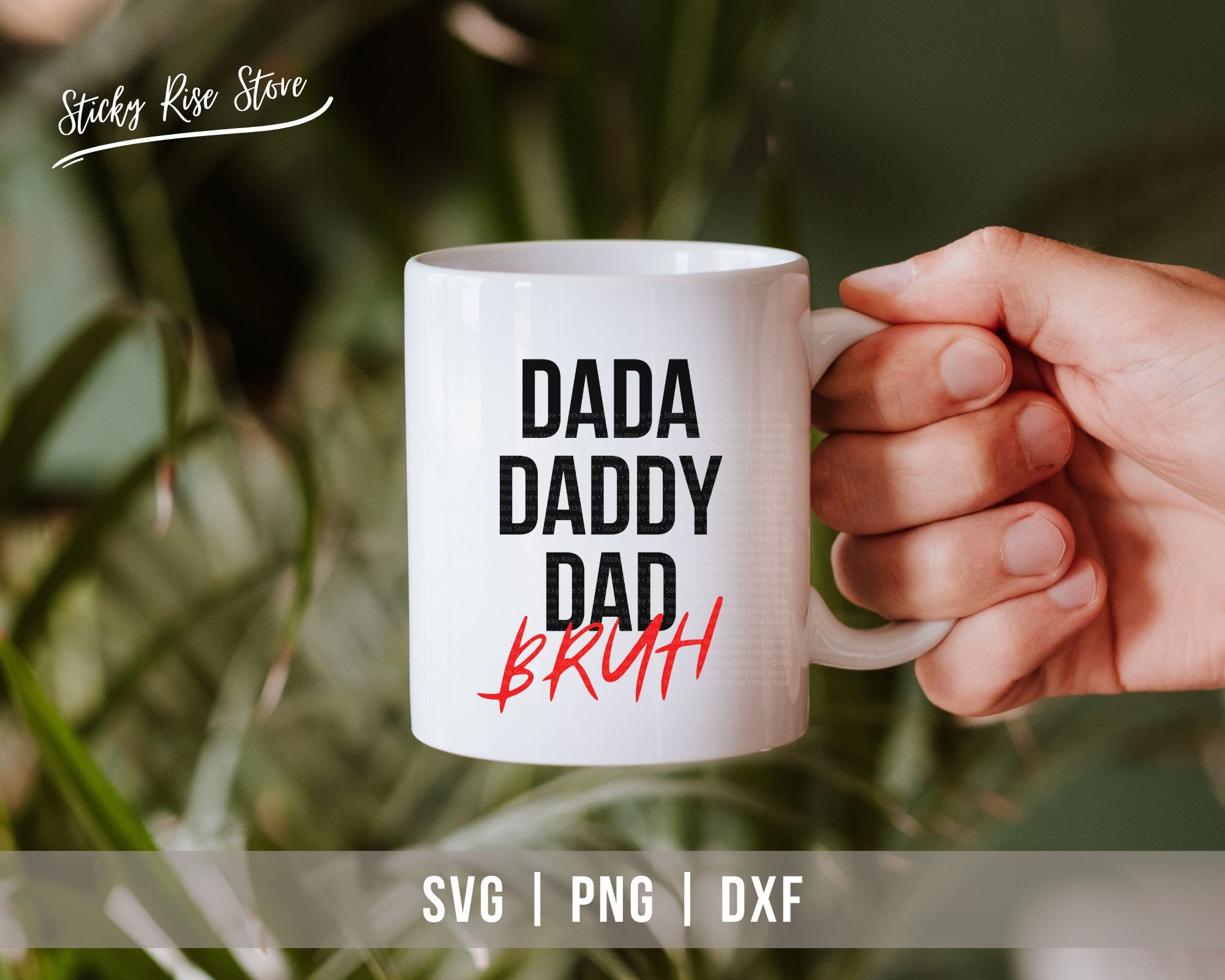 Dada Daddy Dad Bruh Svg, Father's Day Svg, Gifts for Dad Shirt Svg, Dad ...