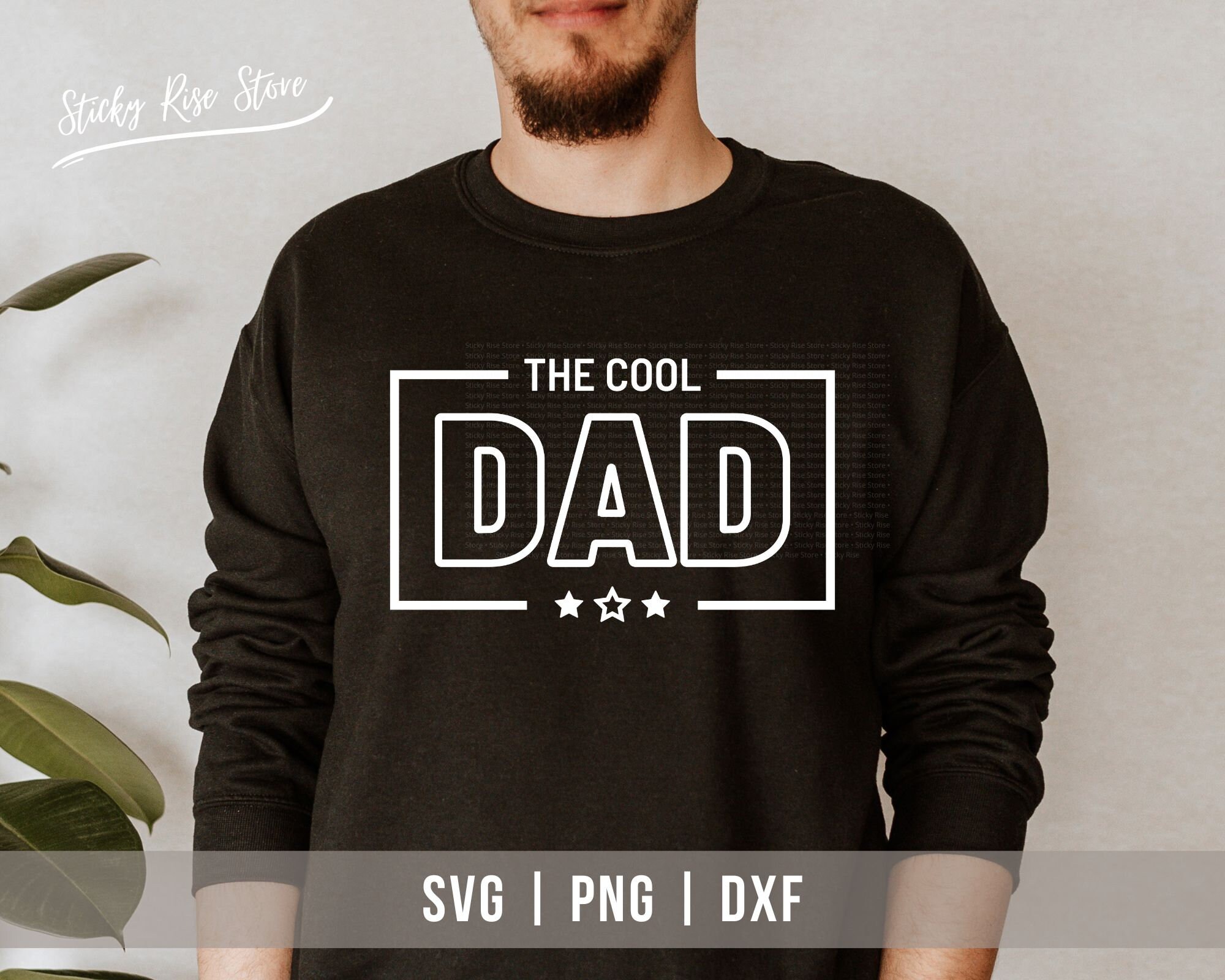 The Cool Dad SVG PNG, Fathers Day SVG, Funny Dad Shirt Svg, Father's ...