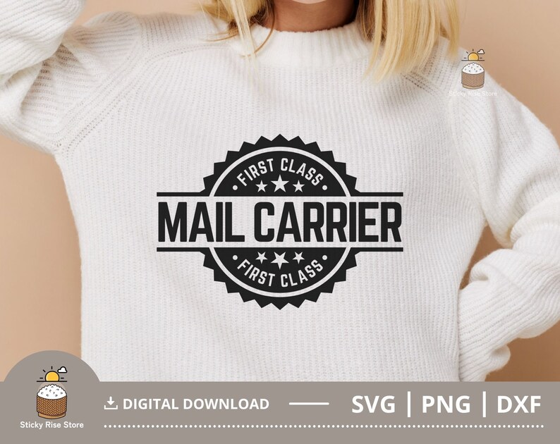 First Class Mail Carrier Svg Png Dxf, Funny Women Mail Carrier Svg ...