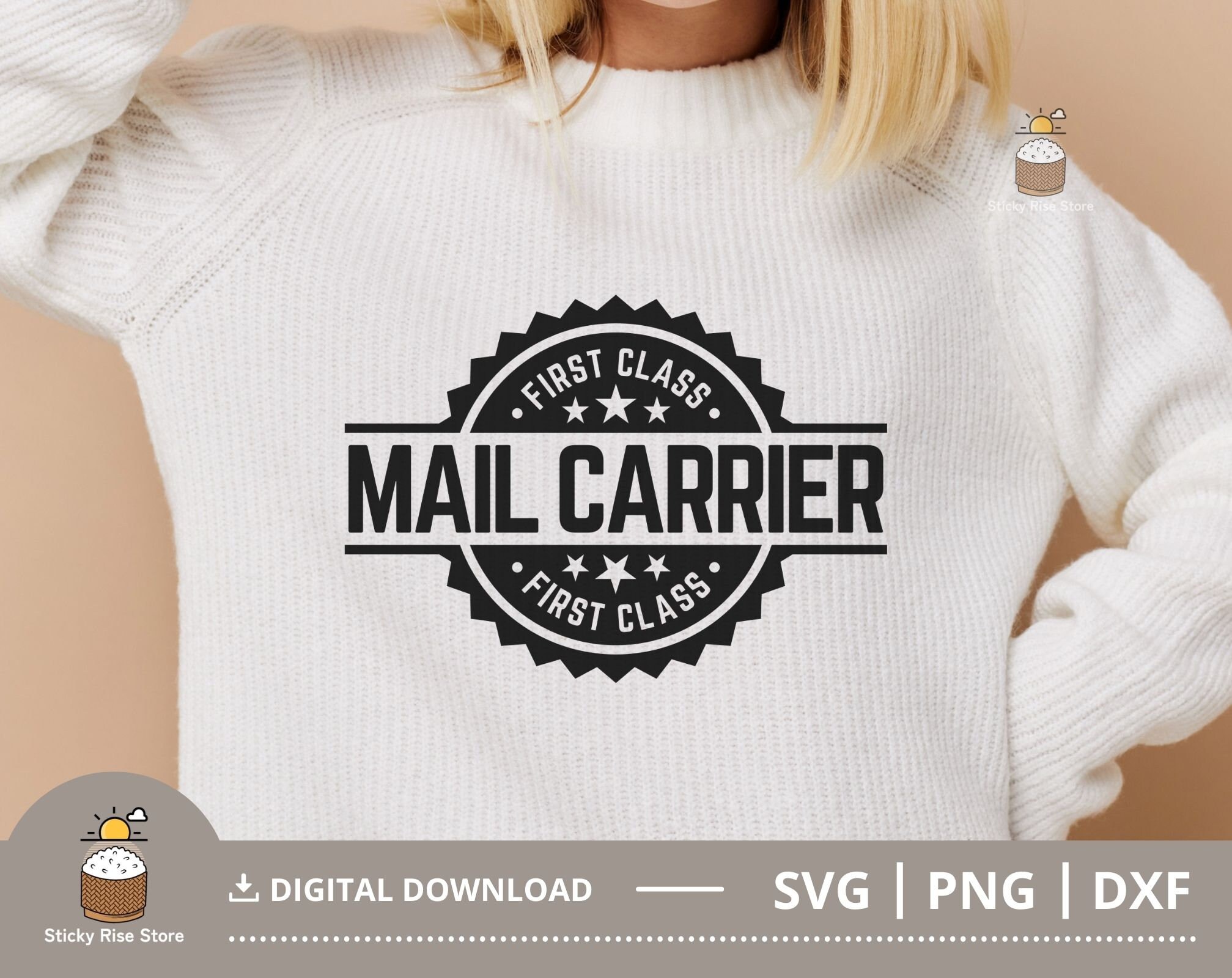 First Class Mail Carrier Svg Png Dxf, Funny Women Mail Carrier Svg ...