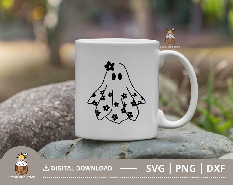 Daisy Ghost Svg Png Dxf Cute Halloween Ghost SVG Halloween - Etsy