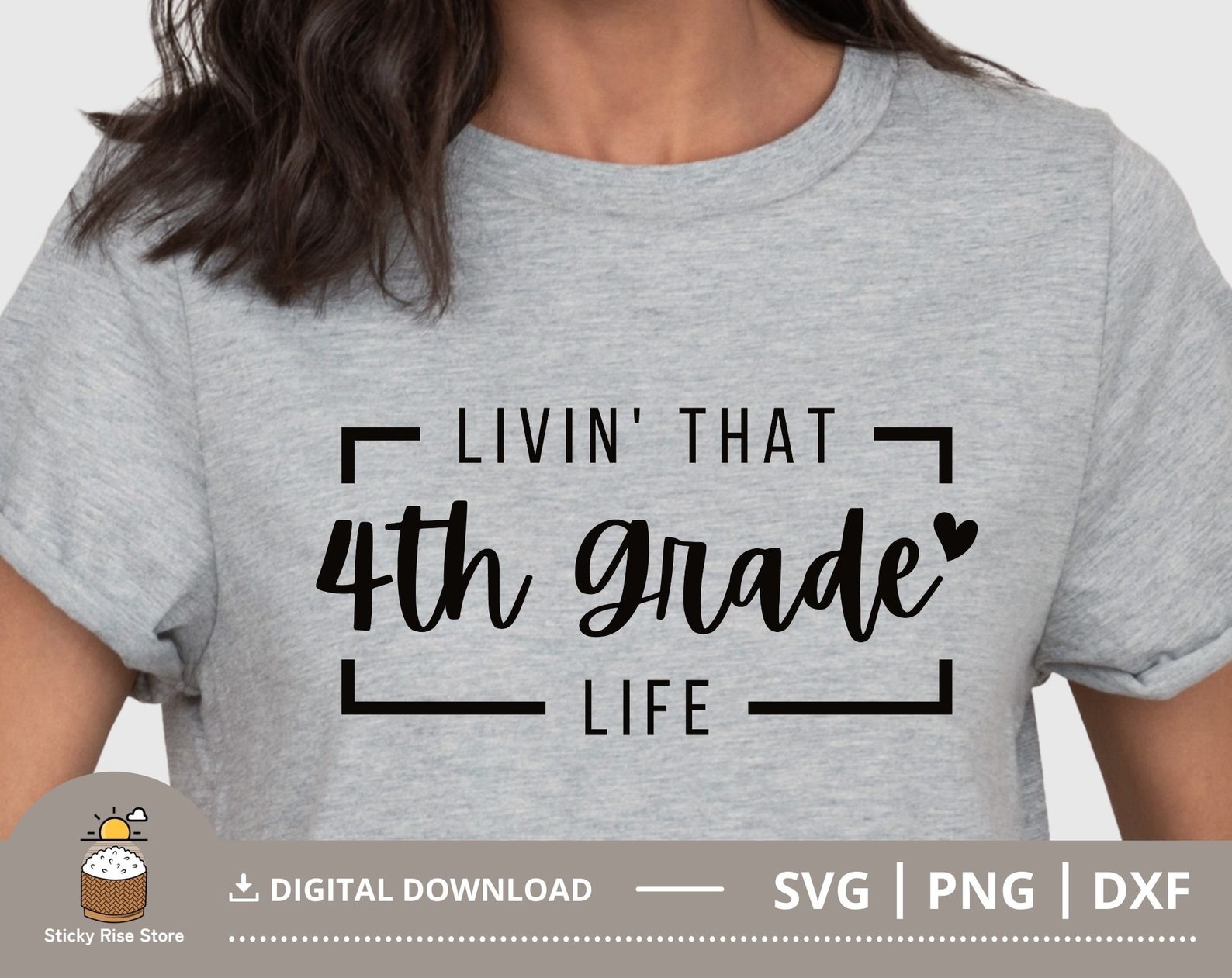 Livin That 4th Grade Life SVG, Fourth Grade SVG, 4th Grade Teacher ...