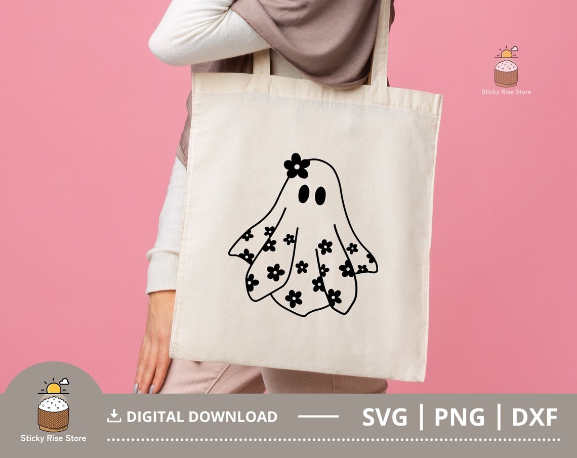 Daisy Ghost Svg Png Dxf Cute Halloween Ghost SVG Halloween - Etsy