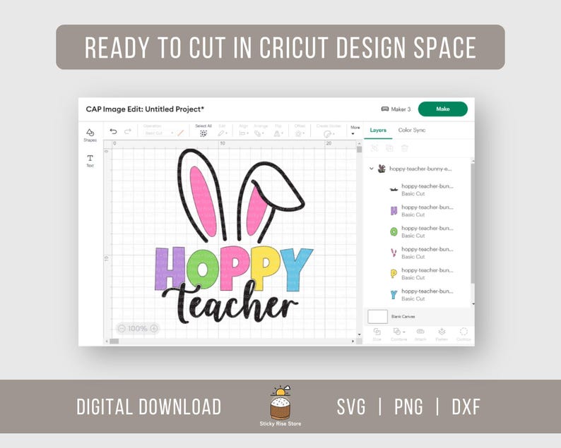 Hoppy Teacher Svg Png, Teacher Bunny Svg, Teacher Easter Svg, Happy ...