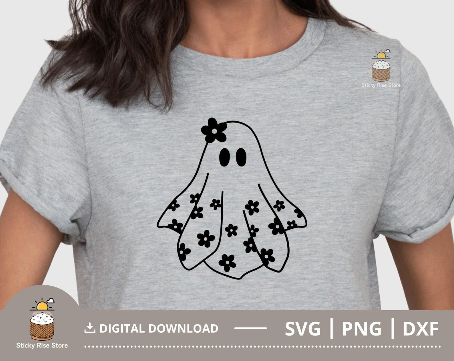 Daisy Ghost Svg Png Dxf Cute Halloween Ghost SVG Halloween - Etsy