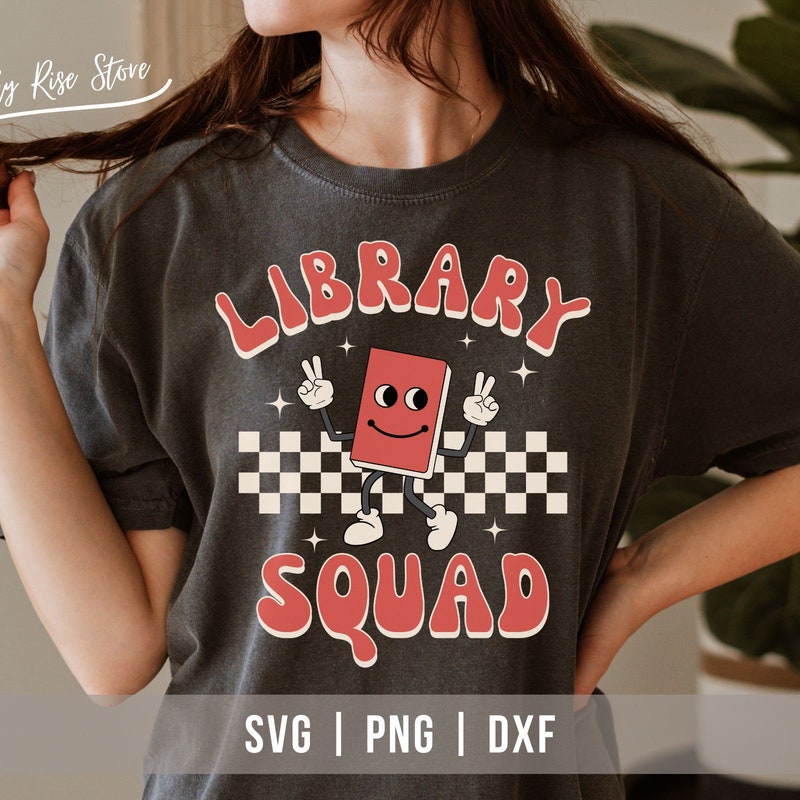 Library Svg - Etsy