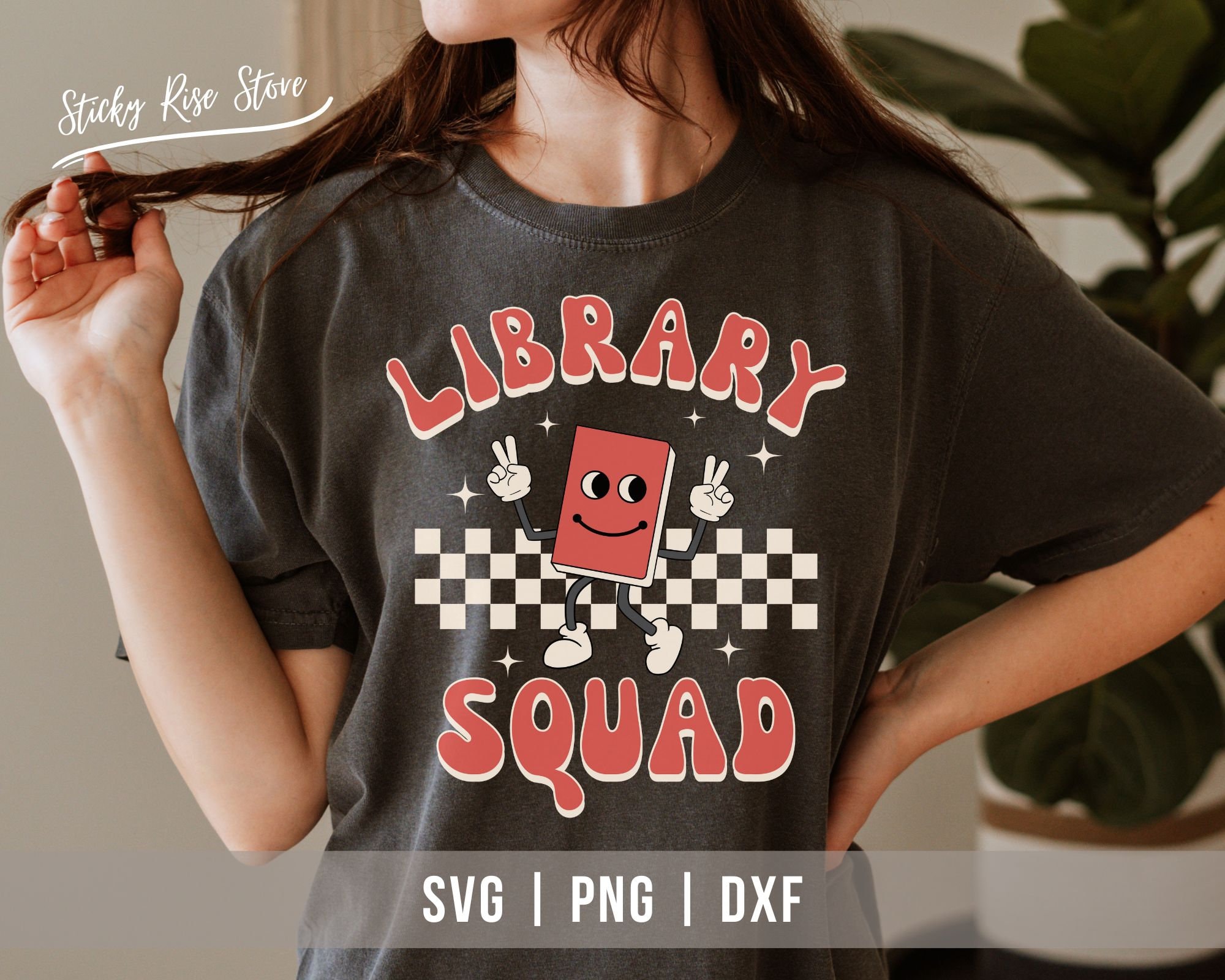 Library Squad Svg Png, Librarian Svg, Retro Library Shirt, Book Lover ...